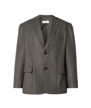 KALLMEYER Gemini Pinstriped Wool-twill Blazer