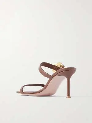 GIANVITO ROSSI 70 Embellished Leather Sandals