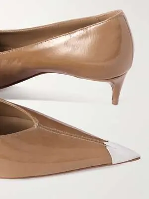 CHRISTIAN LOUBOUTIN Katissima 45 Embellished Patent-leather Pumps