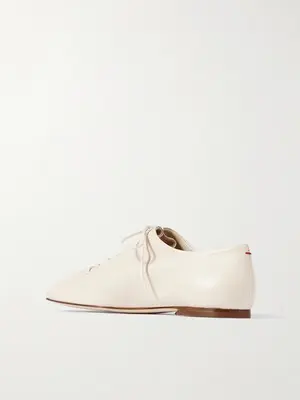 AeydĒ Isla Leather Brogues - Cream