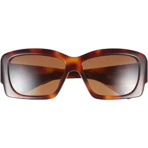 Jacquemus Square Frame Sunglasses - Silver/ Brown