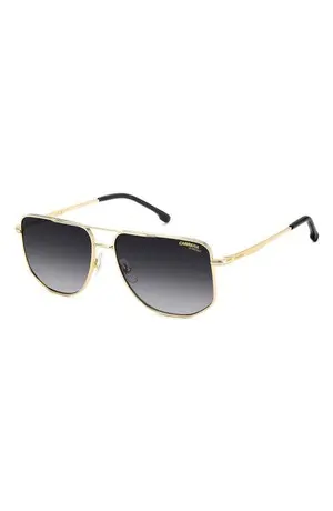 Carrera Eyewear 59mm Navigator Sunglasses - Gold Black/ Dark Grey Sf