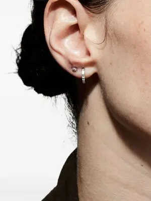 MARIA TASH 18kt Gold Diamond Single Earring - Black