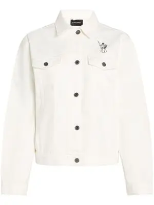 Karl Lagerfeld X Jorge Parra Denim Jacket - White