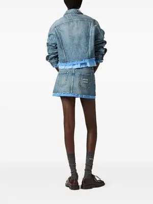 Miu Miu Denim Mini Skirt - Blue