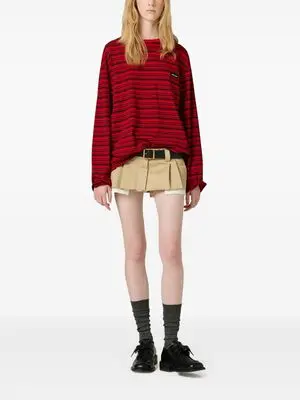 Miu Miu Cotton Jersey T-shirt - Red