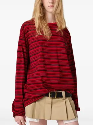 Miu Miu Cotton Jersey T-shirt - Red