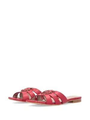 Pinko Love Birds-motif Sandals - Red
