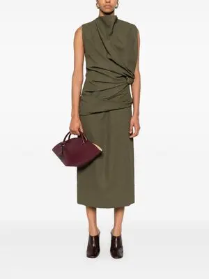JIL SANDER Draped Maxi Dress