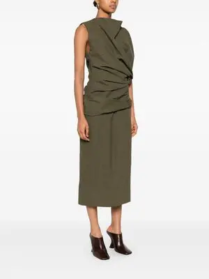 JIL SANDER Draped Maxi Dress