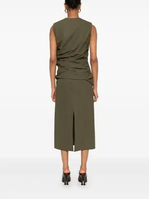 JIL SANDER Draped Maxi Dress