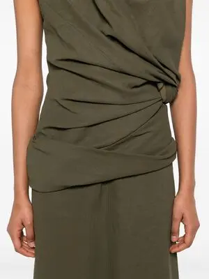 JIL SANDER Draped Maxi Dress
