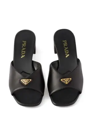 Prada 35mm Padded Leather Sandals