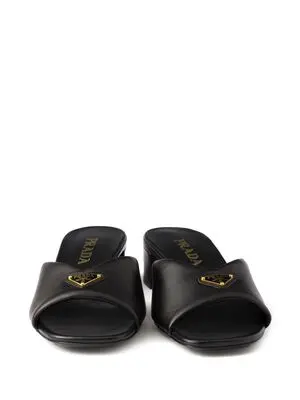 Prada 35mm Padded Leather Sandals