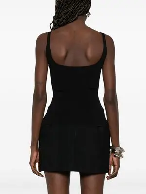 MUGLER Illusion Knitted Tank Top