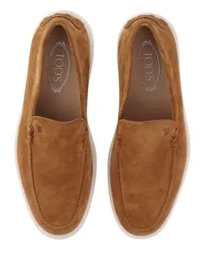 TOD'S Suede Loafers - Brown