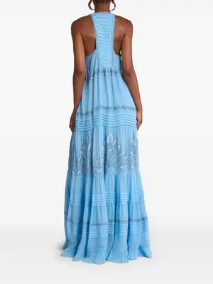 Etro Floral-embroidered Silk Dress