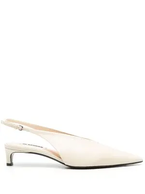 JIL SANDER 40mm Leather Pumps - Neutrals