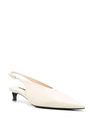 JIL SANDER 40mm Leather Pumps - Neutrals