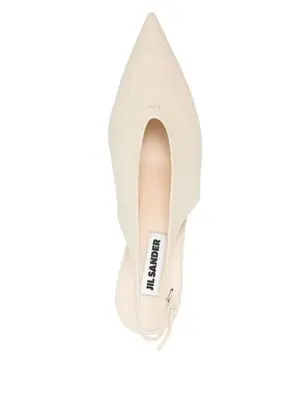 JIL SANDER 40mm Leather Pumps - Neutrals