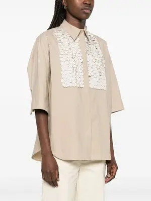 P.a.r.o.s.h Embellished Shirt - Neutrals