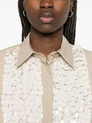P.a.r.o.s.h Embellished Shirt - Neutrals