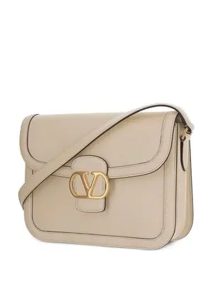 Valentino Garavani 9to5 Smooth Calfskin Shoulder Bag - Neutrals