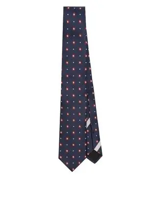 Valentino Garavani Pattern Jacquard Tie - Blue