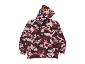 A BATHING APE Map Camo Shark Full Zip Hoodie