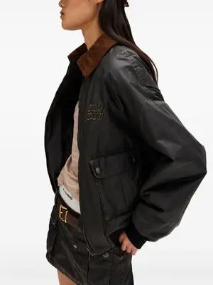 Miu Miu Poplin Bomber Jacket