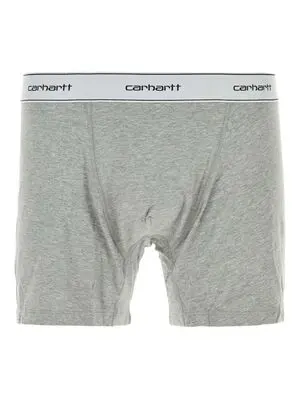 Carhartt Work In Progress Logo-waistband Boxers - Grey