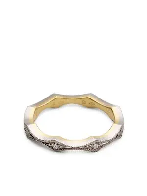 HUM Platinum And 18kt Yellow Diamond Ring - Gold