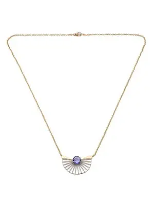 NIKOLLE RADI 18kt Yellow Tanzanite Necklace - Gold