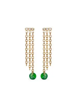 Raphaele Canot 18kt Yellow Tsavorite Earrings - Gold
