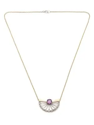 NIKOLLE RADI 18kt Yellow Sapphire Stellation Necklace - Gold