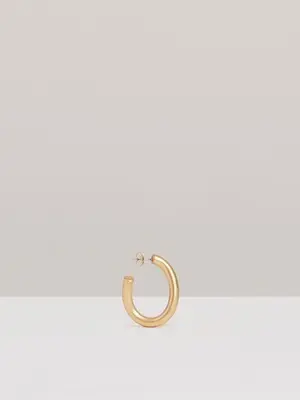 REISS Freya Wave Hoop Earrings - Gold