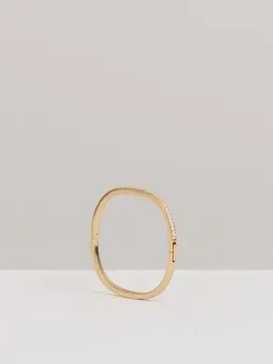 REISS Myles Hinged Crystal Cuff
