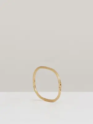 REISS Claudia Contour Hinged Cuff - Gold