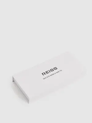 REISS Ellen Silk Eye Mask And Scrunchie Set