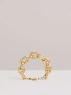 REISS Clara Contour Link Bracelet - Gold