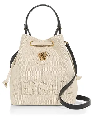 Versace Gold Tone Bucket Bags
