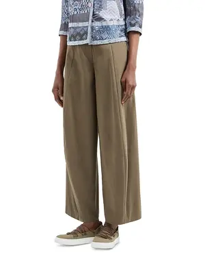 Emporio Armani Barrel Leg Trousers - Khaki