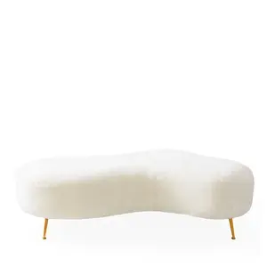 Jonathan Adler Shearling Amorphic Cocktail Ottoman