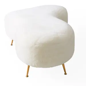Jonathan Adler Shearling Amorphic Cocktail Ottoman