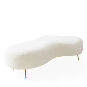Jonathan Adler Shearling Amorphic Cocktail Ottoman