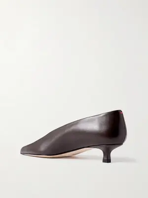 AeydĒ Clara Leather Pumps - Brown