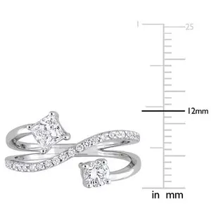 JULIANNA B. 14k Lab-grown Diamond Two-stone Ring