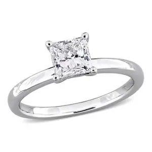 JULIANNA B. Lab-grown Diamond Solitaire Ring 10k - White Gold