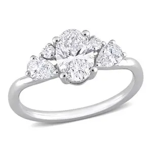 JULIANNA B. 14k Lab-grown Diamond Ring - White Gold