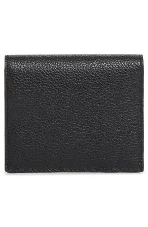 TOTEME T-lock Leather Card Holder - Black